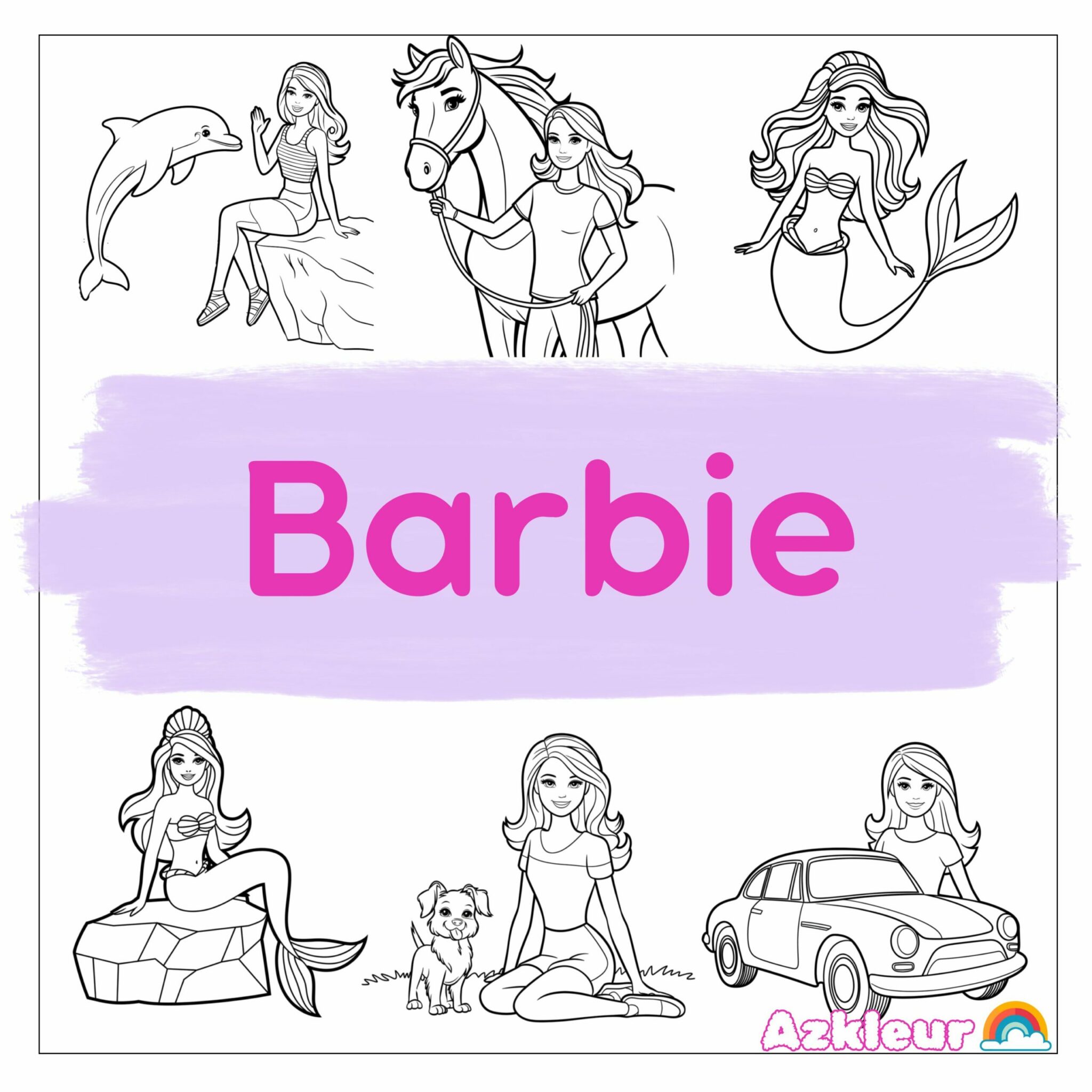 Coloriage Barbie : 41 pages imprimables et gratuites à télécharger (PDF)